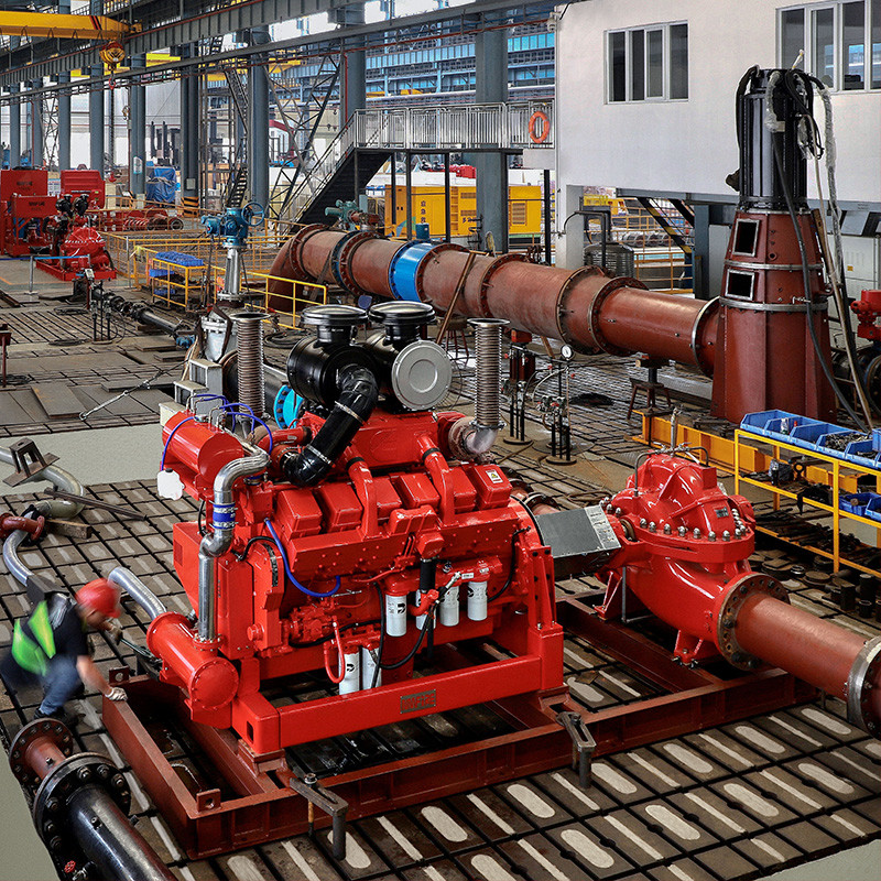 Utilización de extinción de incendios con aprobación UL Motor diésel de ...