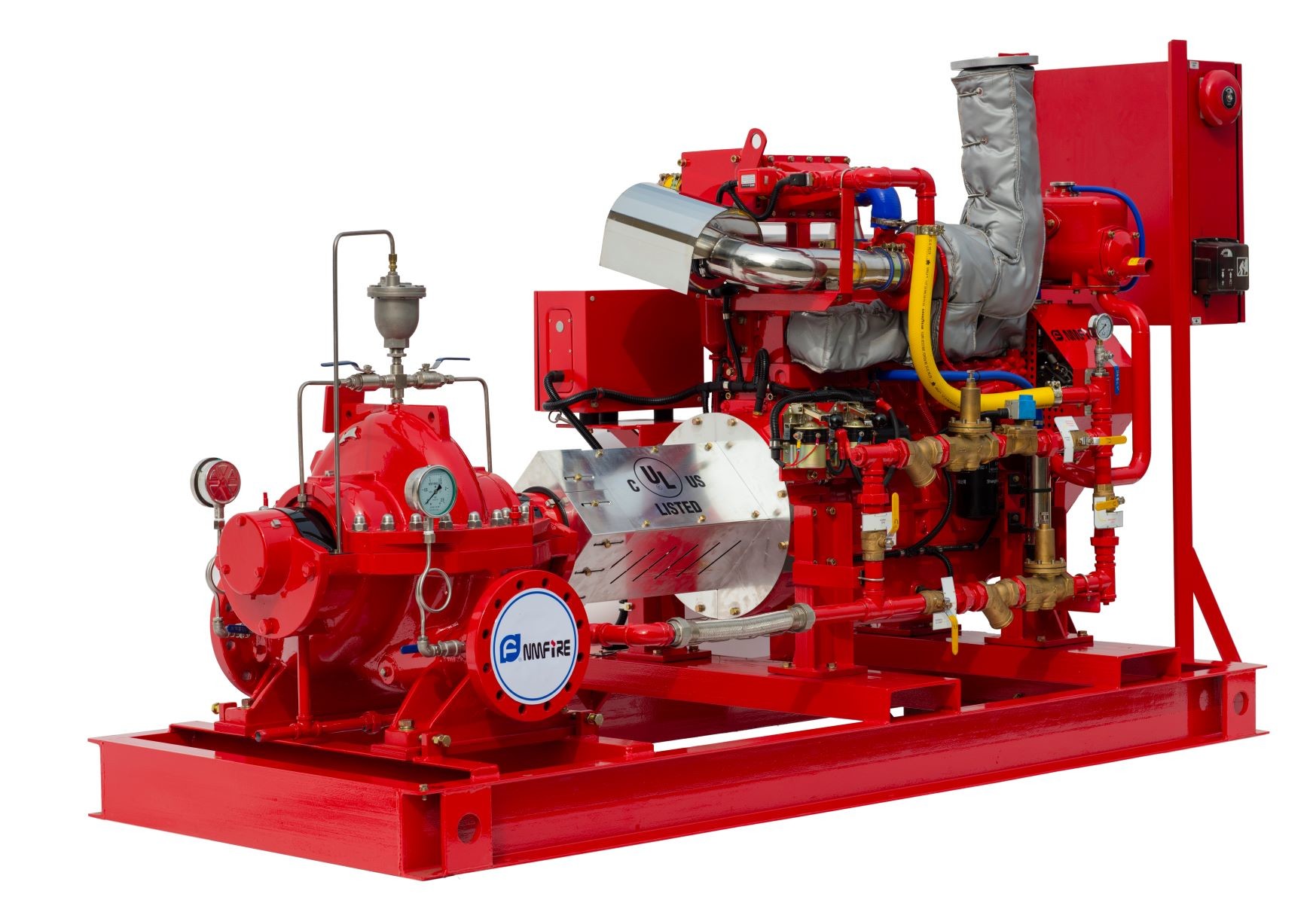5000GPM 174PSI Motor diesel UL FM Séptimo caso bomba de fuego con ...